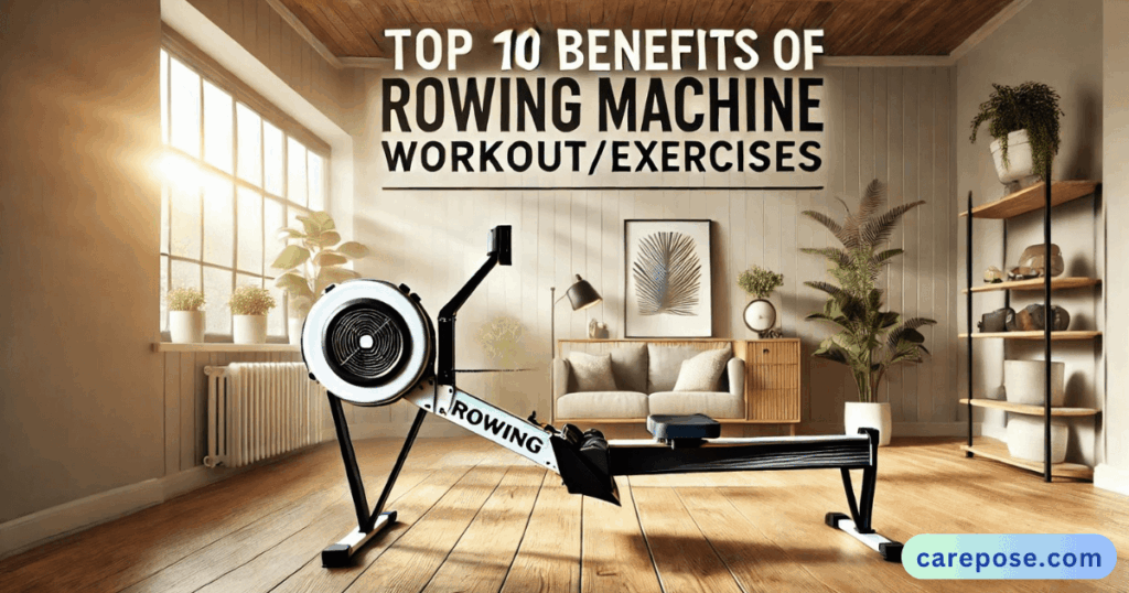 Top 10 Benefits Of Rowing Machine Workout/Exercises | CarePose